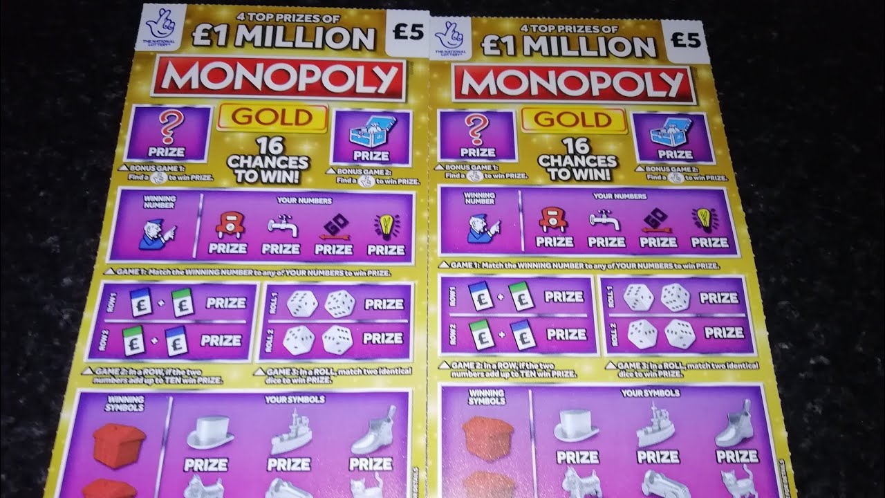 The Newest £5 Gold Monopoly Scratch Cards. Lucky or Not?🍀🍀🍀 - YouTube