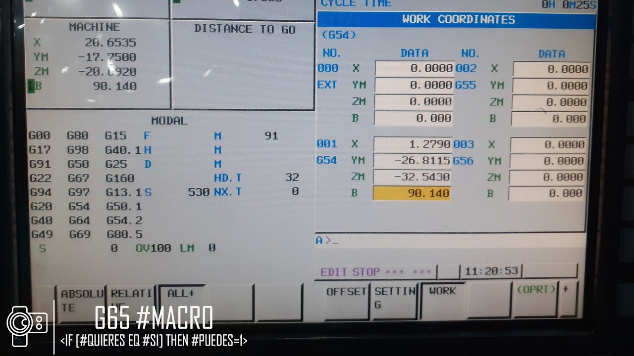 FANUC 31i MB VARIABLES DE POCISION - YouTube
