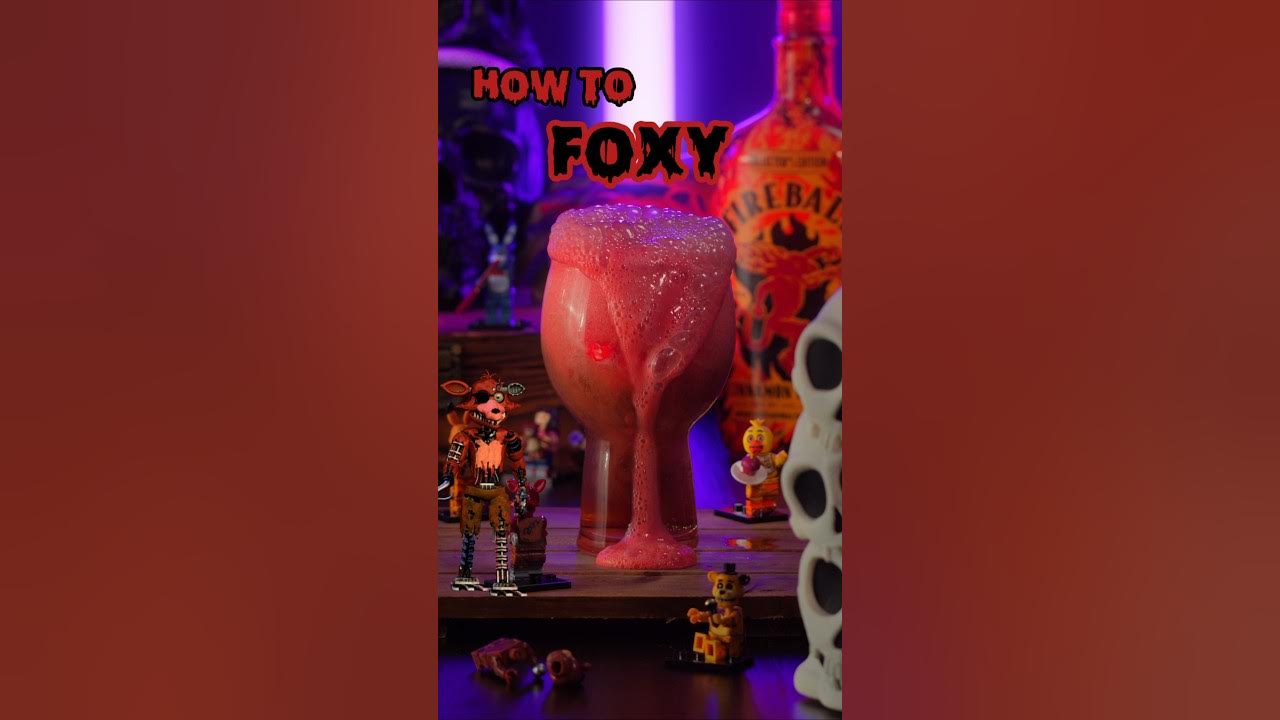How To Make Foxy | Five Nights at Freddy's Cocktail | #foxy #fnaf #sincitybartender - YouTube