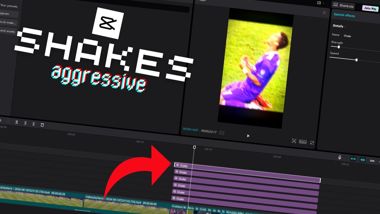 Aggressive SHAKES on Capcut | Easy version 🥶 - YouTube
