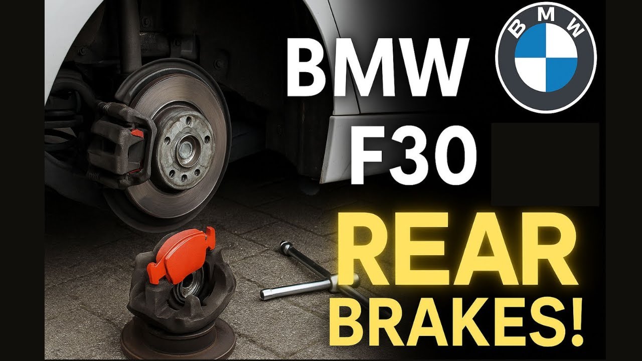 BMW F30 Rear Brake Pads Replacement – Watch Before You Do Yours! - YouTube