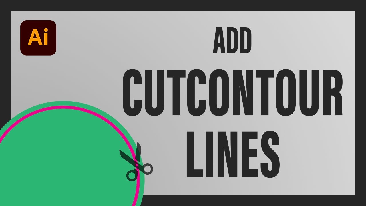 Add a Cut Contour in Adobe Illustrator - YouTube