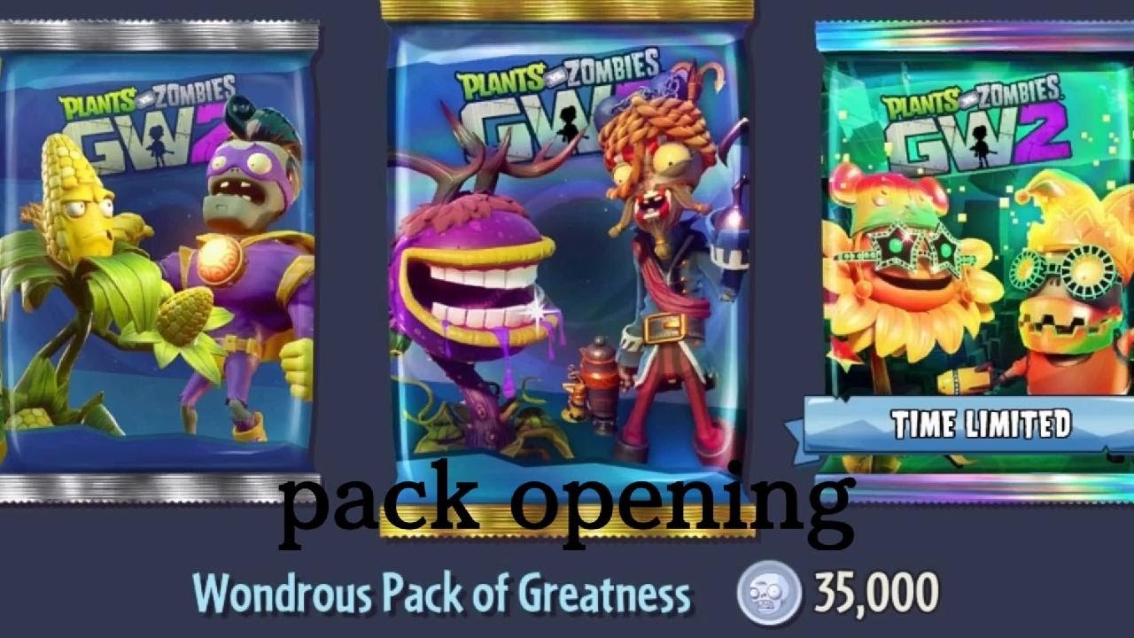 Plants vs Zombies GW2 Pack opening - YouTube
