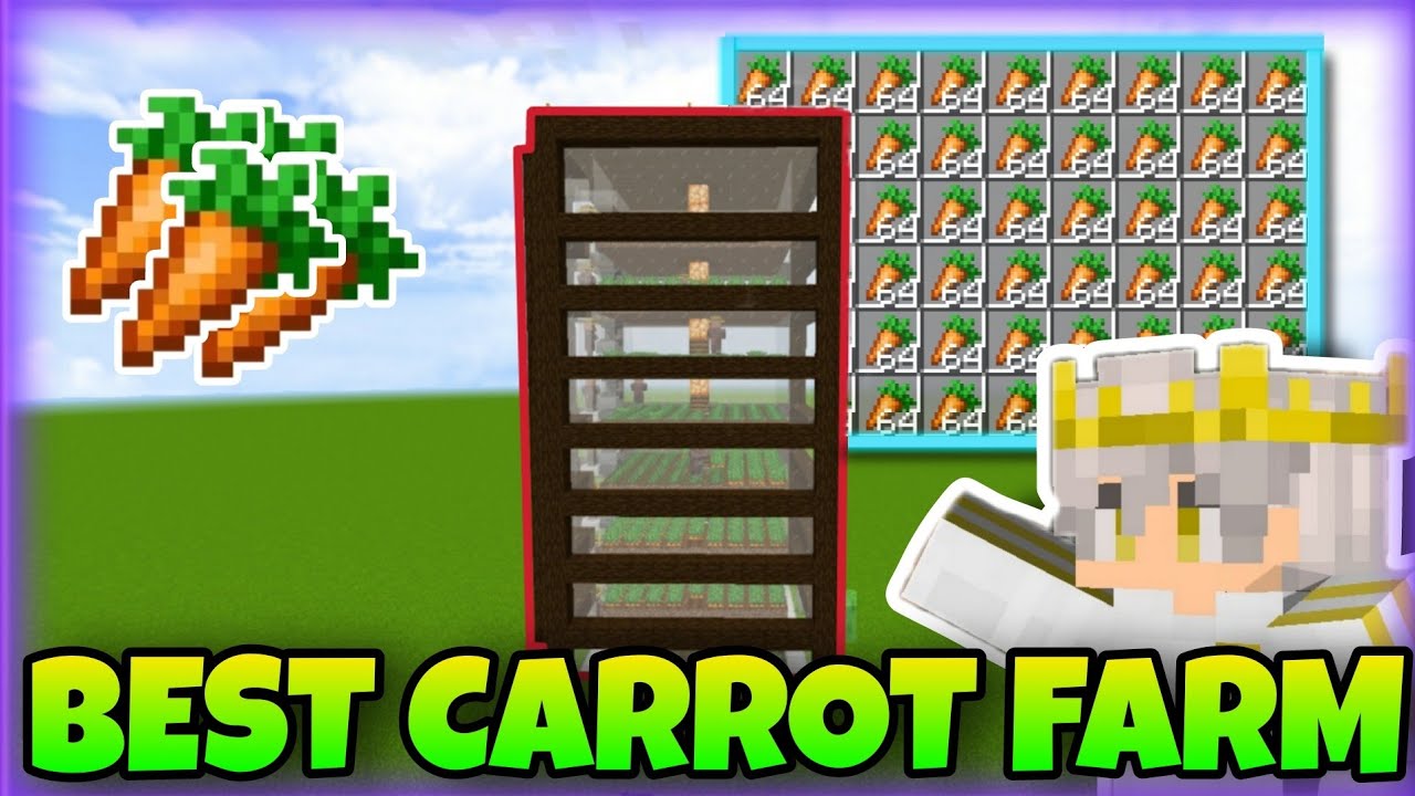 Carrot Farm minecraft Bedrock | Carrot Farm Tutorial | minecraft 1.19 ...