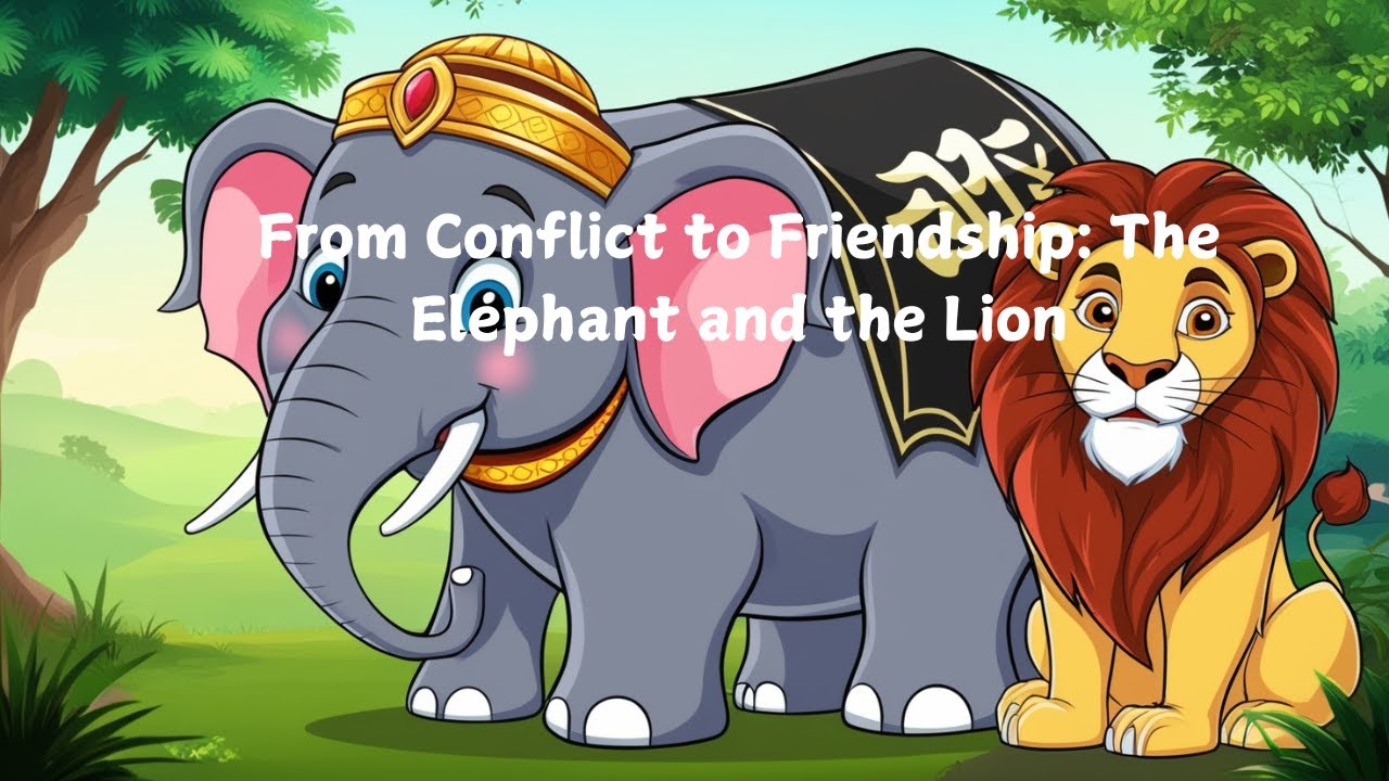 From Conflict to friendship : The Elephant and the Lion || Moral Story ...