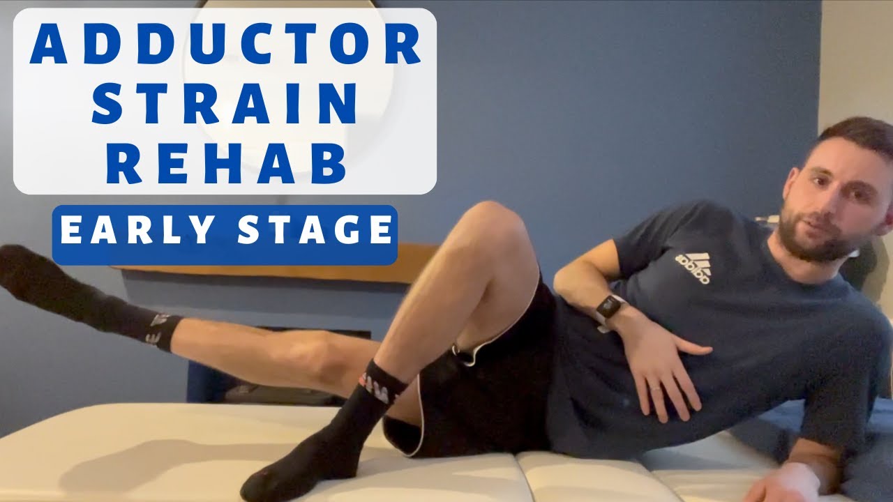 Adductor Strain Early Stage Rehab Exercises - YouTube