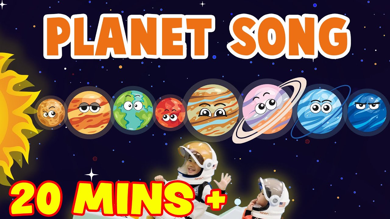 Learn the 8 Planets Song + We're Flying On a Rocket Ship...to Saturn ...