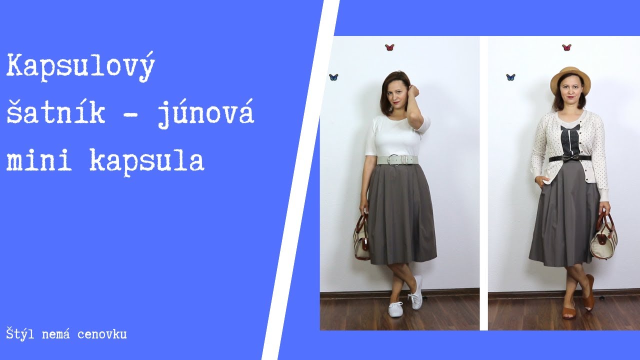 Kapsulový šatník - júnová mini kapsula / Capsule wardrobe - mini ...