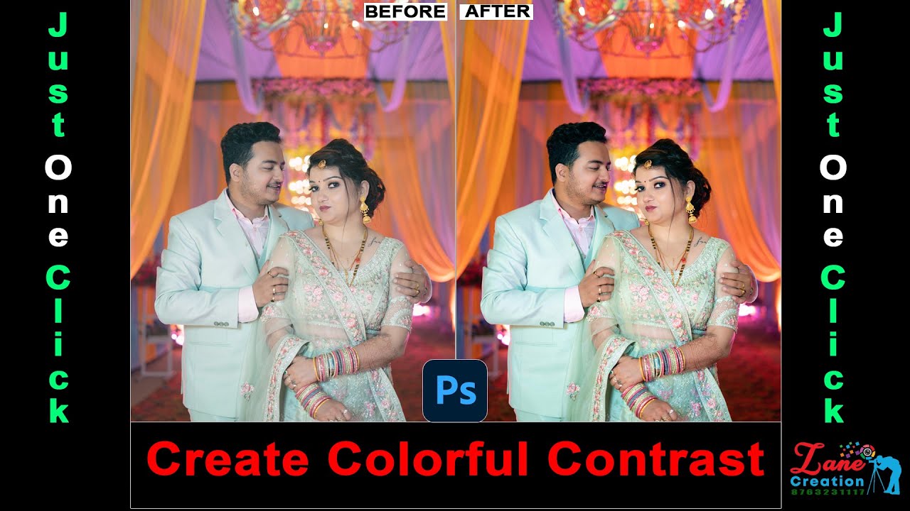 Add Contrast to Photo | Create Colorful Contrast in Photoshop - YouTube