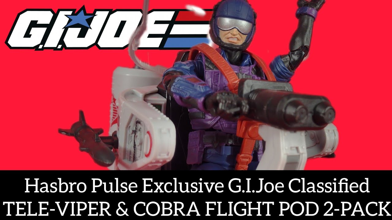HASBRO PULSE EXCLUSIVE G.I.JOE CLASSIFIED Tele-Viper & Flight Pod 2 ...