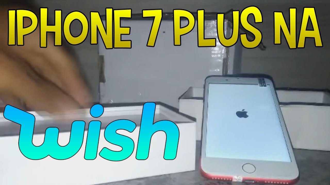 UNBOXING IPHONE 7 PLUS REPLICAR - WISH - YouTube