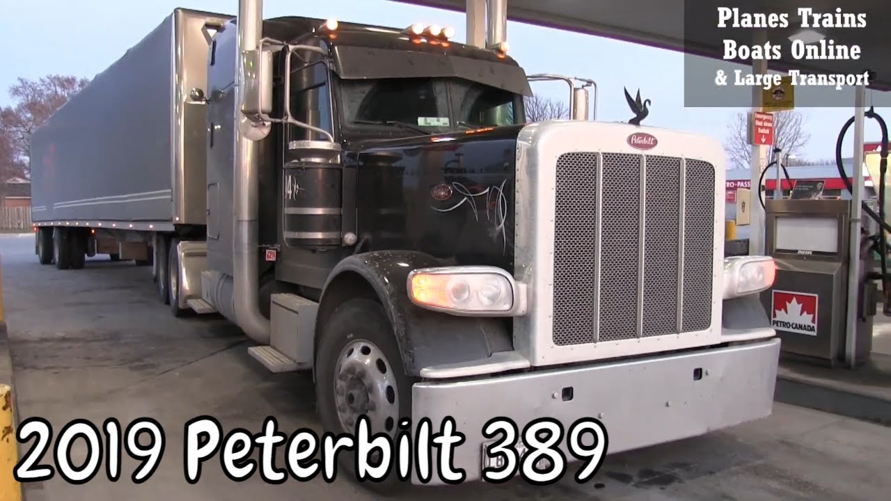 2019 Black Peterbilt 389 Truck In Sarnia Ontario - YouTube