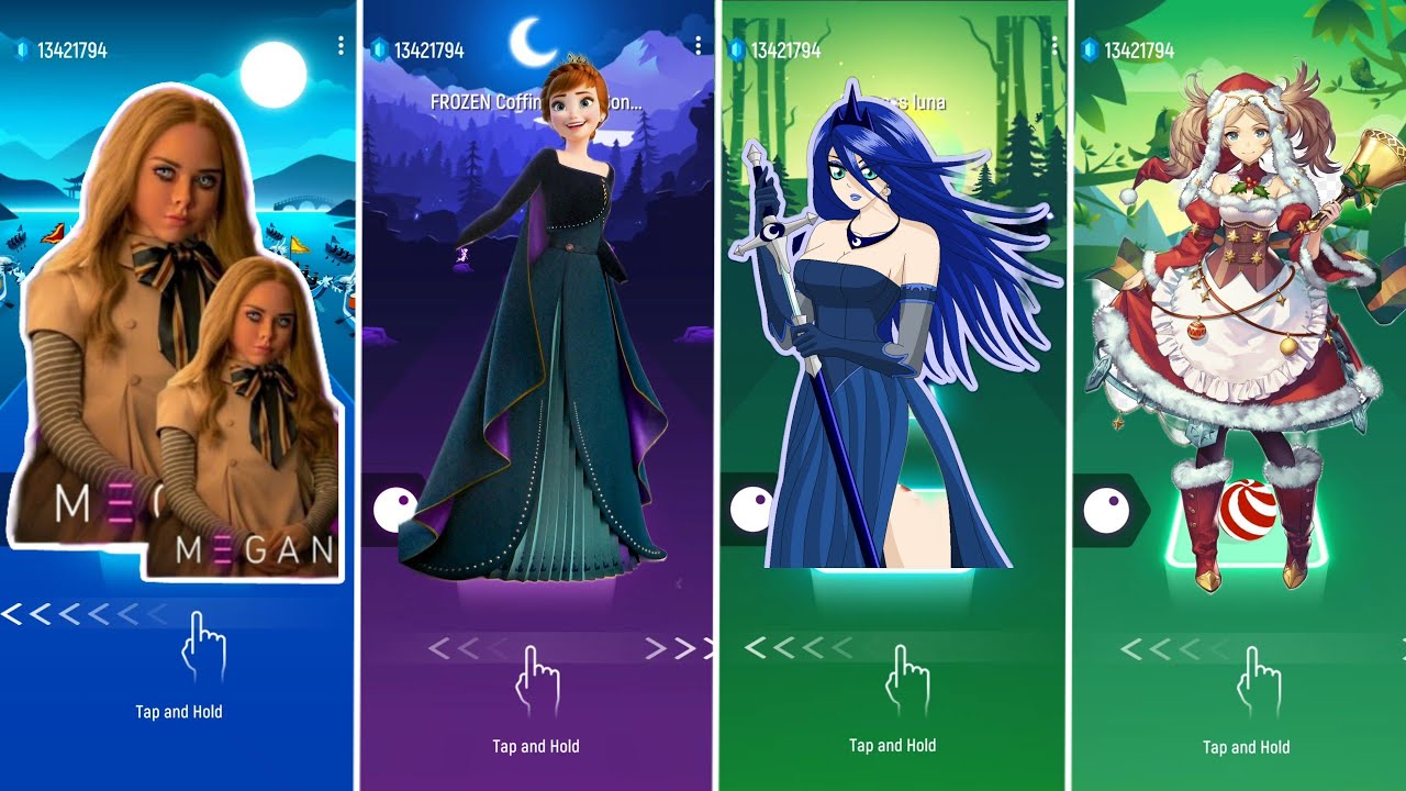 Megan m3gn 🆚Frozen Coffine dance 🆚 Princess luna 🆚princess Lissa mony ...