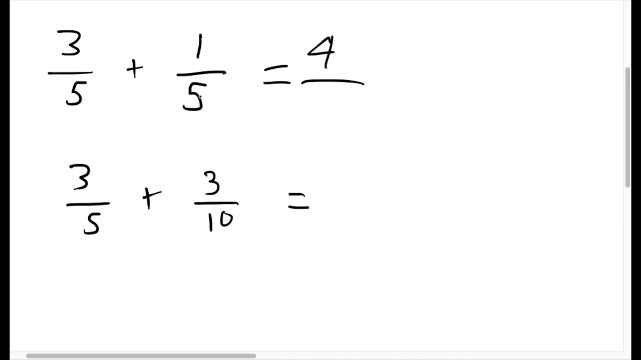 How to Add Fractions with Like and Unlike Denominators - Year 5 Maths ...