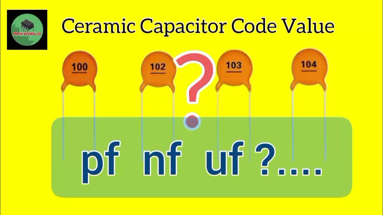 Capacitor code value |100-102-103-104 - YouTube