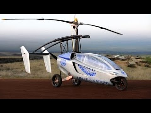 신기하고 놀라운 자이로콥터겸 하이브리드카 PAL V ONE 시험비행 - YouTube