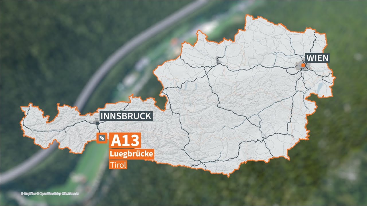 A 13 Brenner motorway Construction on the new Lueg Bridge - YouTube