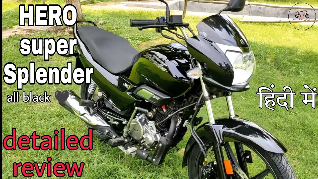 HERO Super Splendor all Black Model 2023 | overall a decent 125cc bike ...