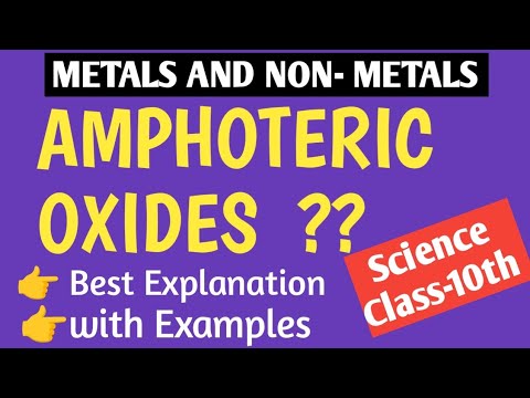What are amphoteric oxides ? Give 2 examples class 10 science | Metals ...