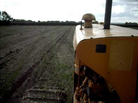caterpillar d8 13a mole draining - YouTube