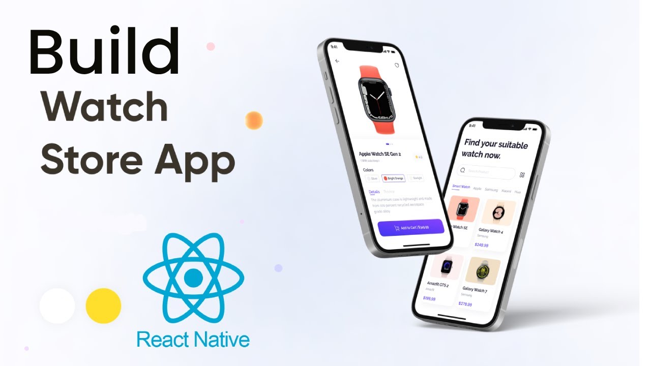 14 React Native Vector Icon Setup In React Native By Building Watch Store Ecommerce App Youtube