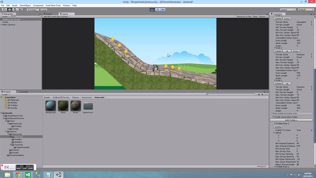 Endless - 2D Terrain Generator Demo - YouTube
