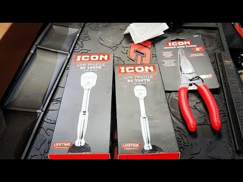 HARBOR FREIGHT NEW ICON TOOLS ARE EXPOSED WHOOPS!! I MADE IT IN AND OUT ...