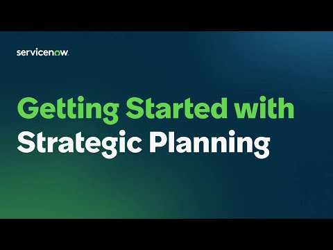 Getting Started with Strategic Planning and Portfolio Planning in SPW