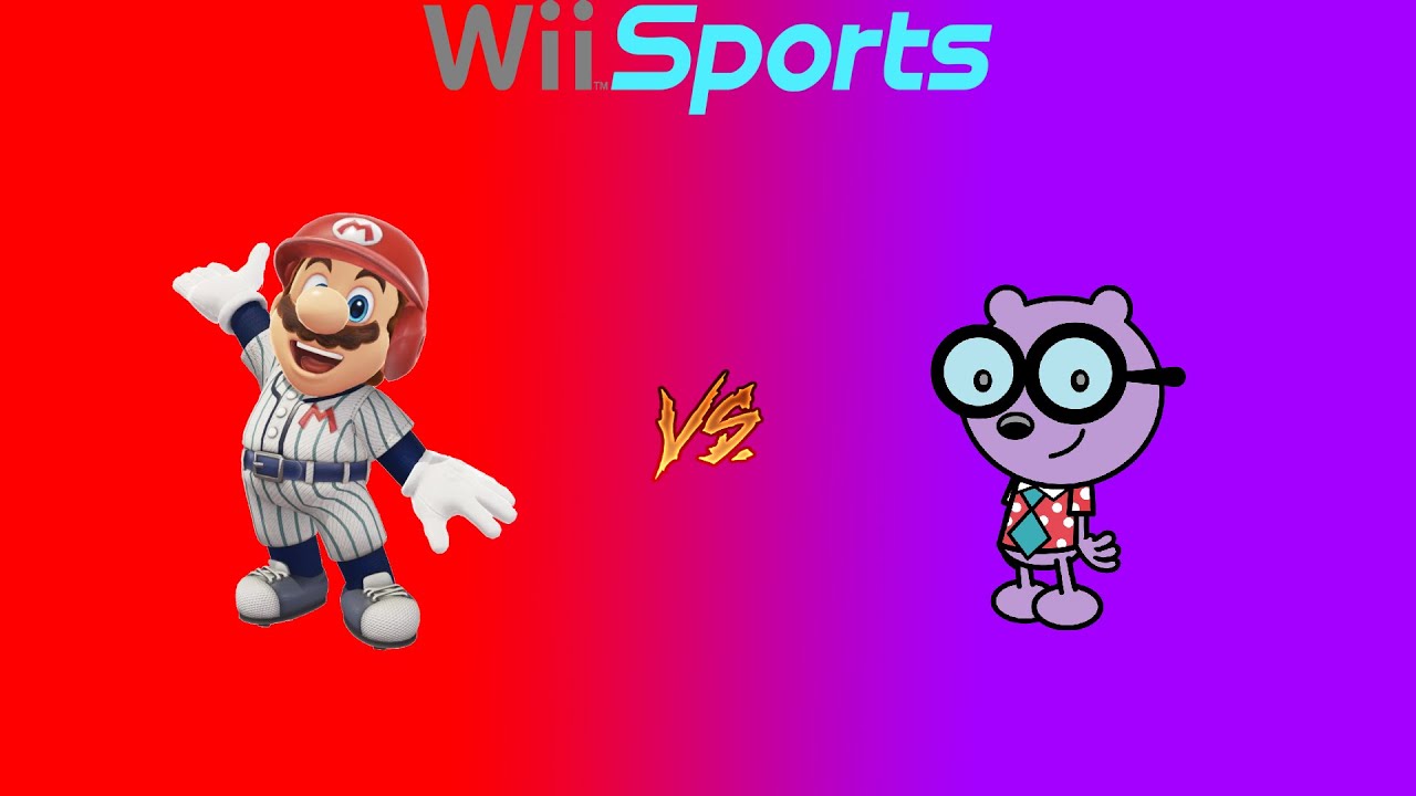 Wii Sports - Baseball (2 players) - Mario Vs Walden (Match 71) - YouTube