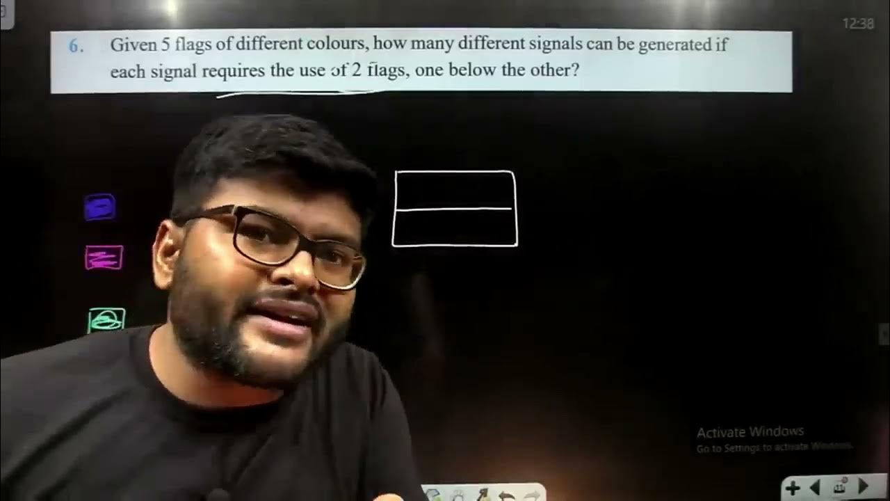 6. Given 5 flags of different colours, how many different signals can be generated if each ...