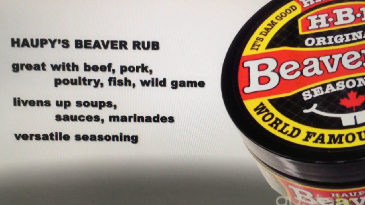 Haupy's Beaver Rub Seasoning - YouTube