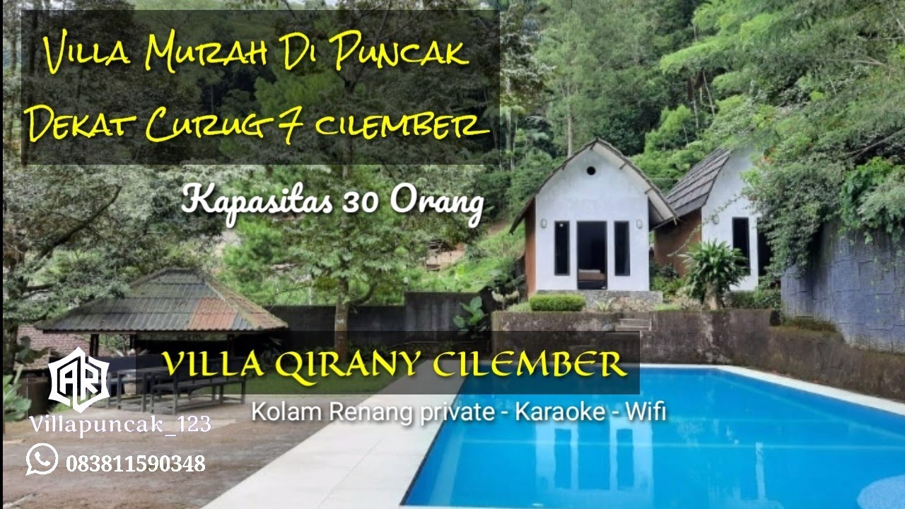 Villa di curug cilember bogor | Murah!!! | Private pool - YouTube