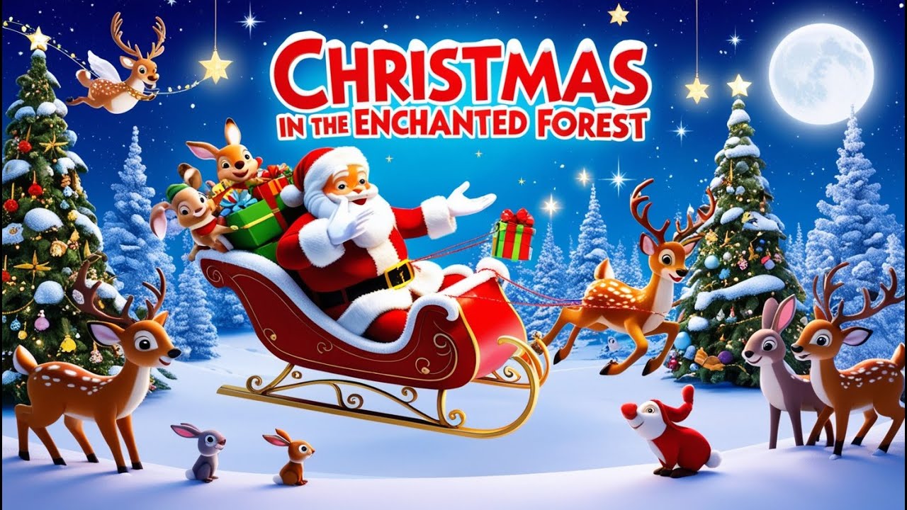 Christmas in the Enchanted Forest | Santa's Magical Journey | Kids ...
