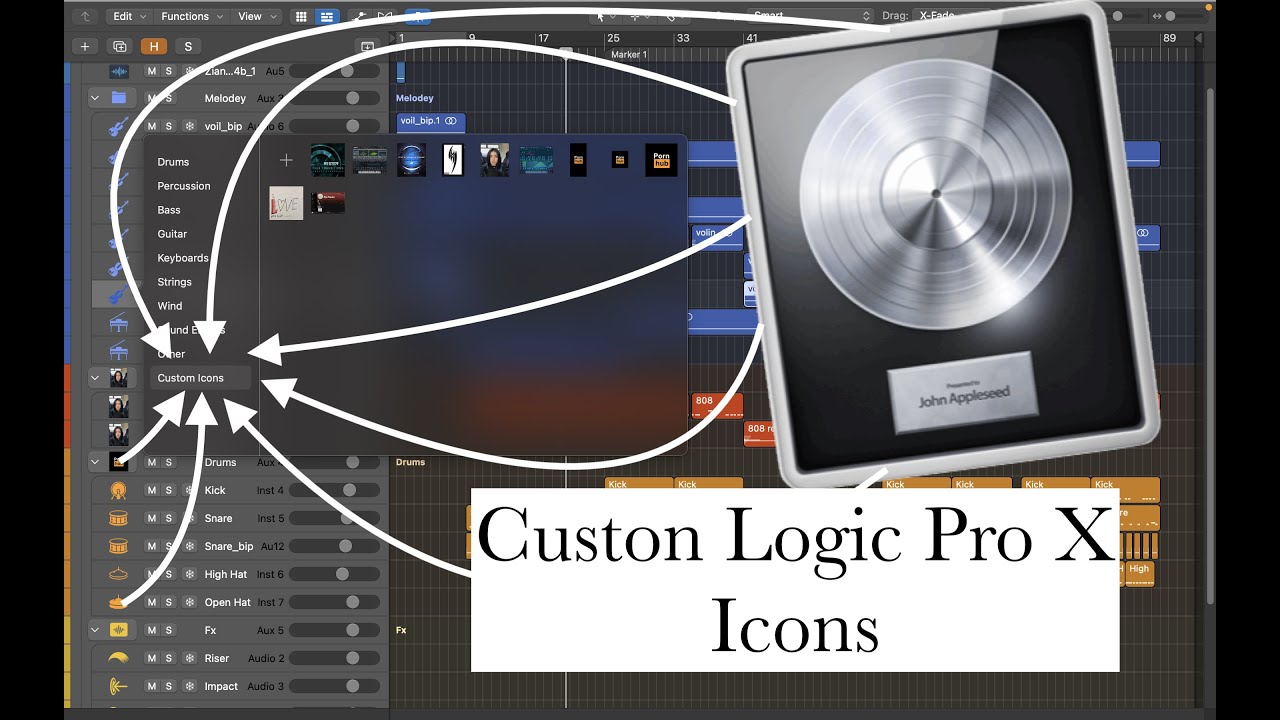 Custom Logic Pro X Icons - YouTube