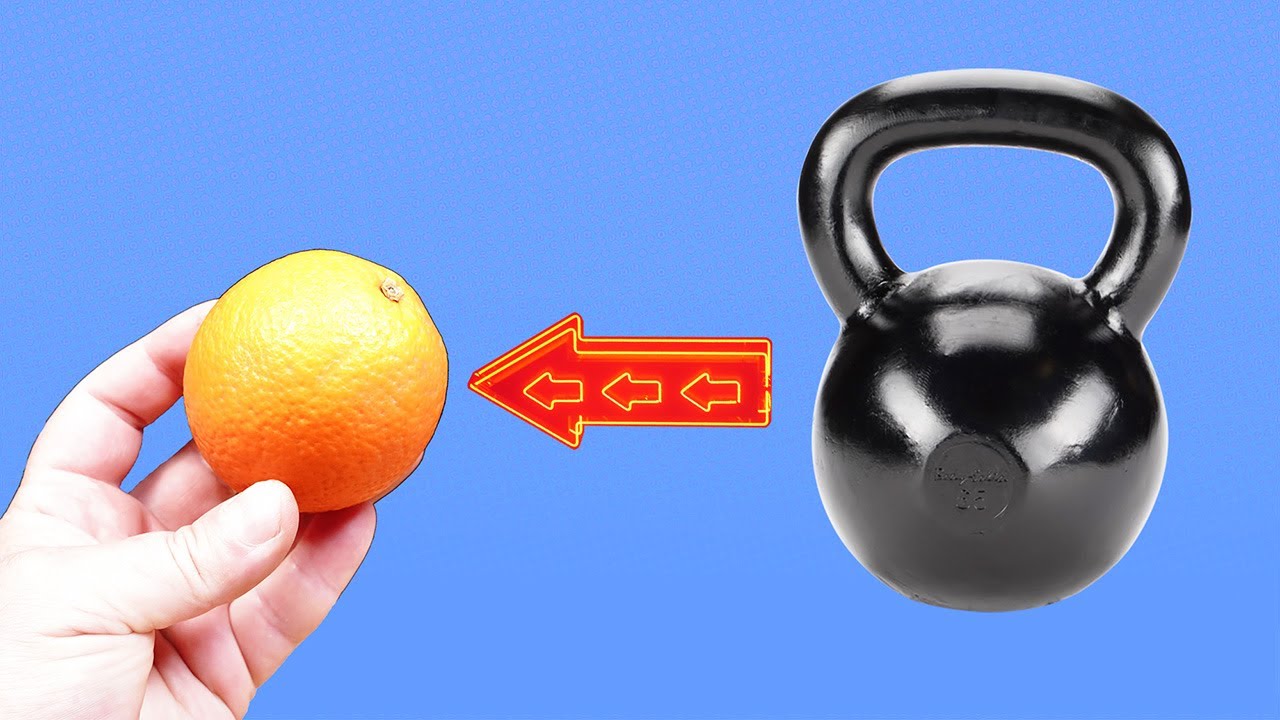 Extreme entertainment: 20kg kettlebell against various objects ...