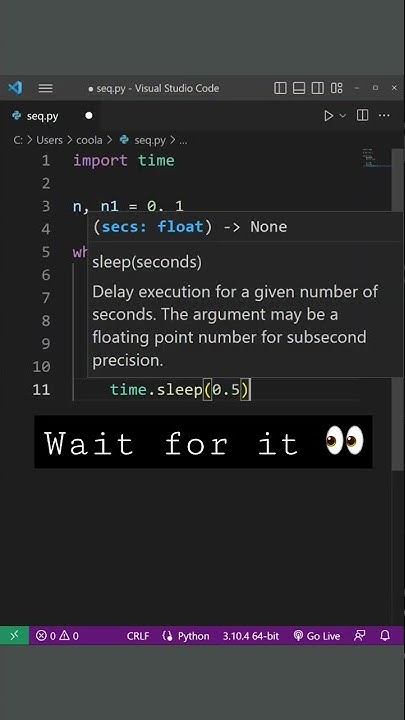 GUESS The Famous Sequence… #python #programming - YouTube