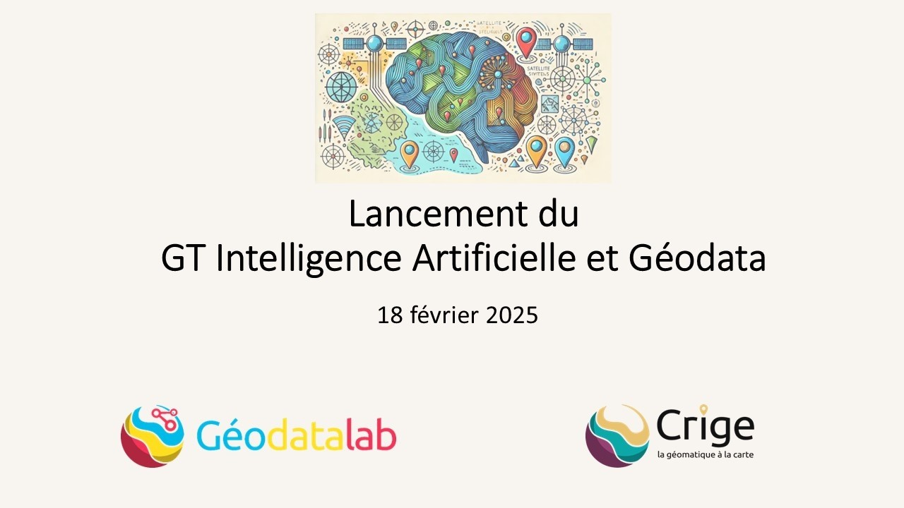 Lancement du GT IA & Géodata - YouTube