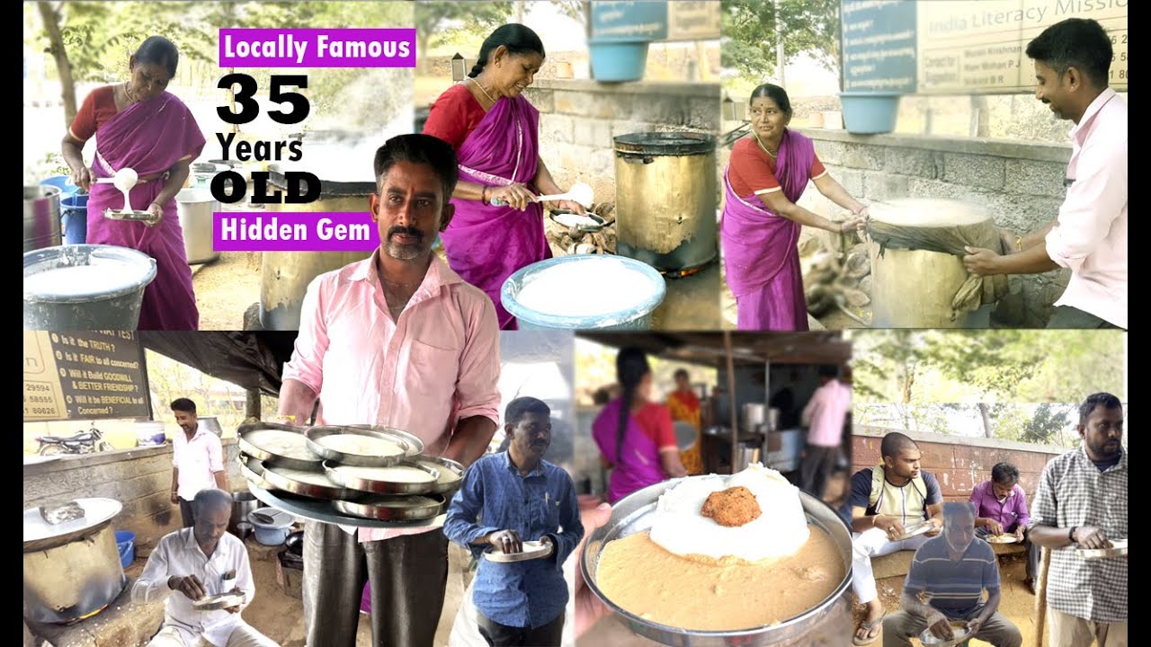 This Famous 40 yrs Old Gem Food Cart Sell Thatte Idli, Vade, Ricebath ...