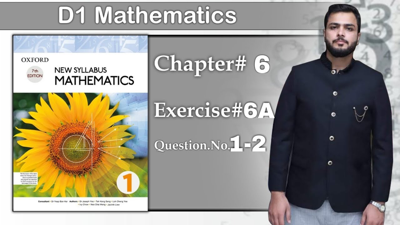 D1 math, chapter 6, exercise 6A, Question 1-2 - YouTube