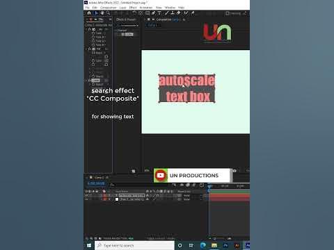 auto scale text box in after effects #shorts - YouTube