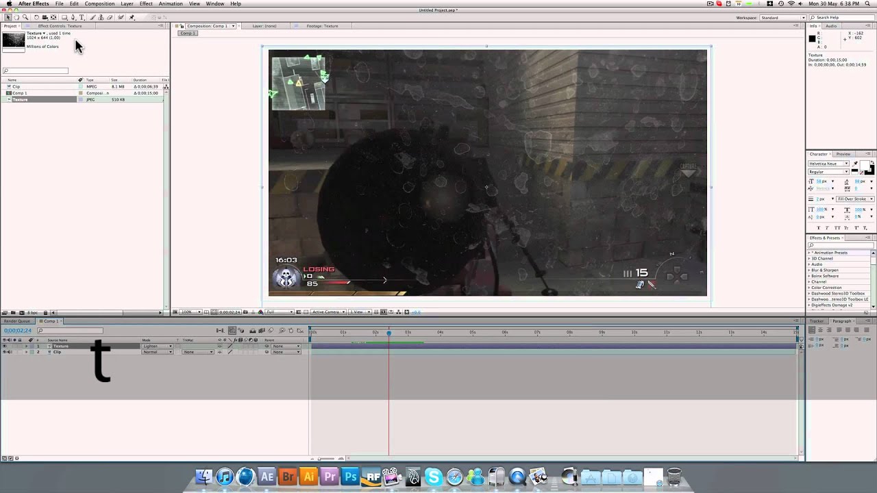 Camera Shake & Dirt / After Effects Tutorial / EDMacDesigns - YouTube