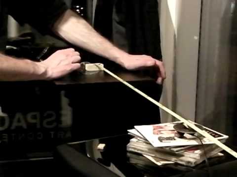 metal ribbon vibration experiment - YouTube