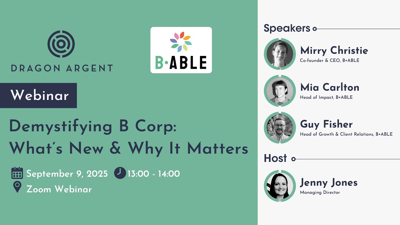 Webinar | Demystifying B Corp: What’s New & Why It Matters | B•ABLE - YouTube