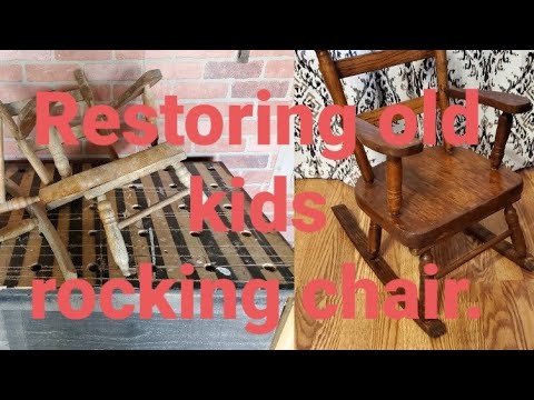 Restoring an old rocking chair - YouTube