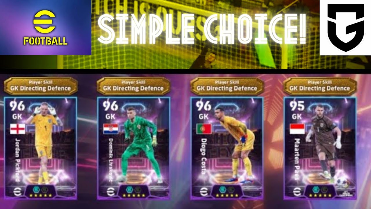 efootball DIRECTING DEFENSE GOALKEEPER SELECTION MADE SIMPLE! - YouTube