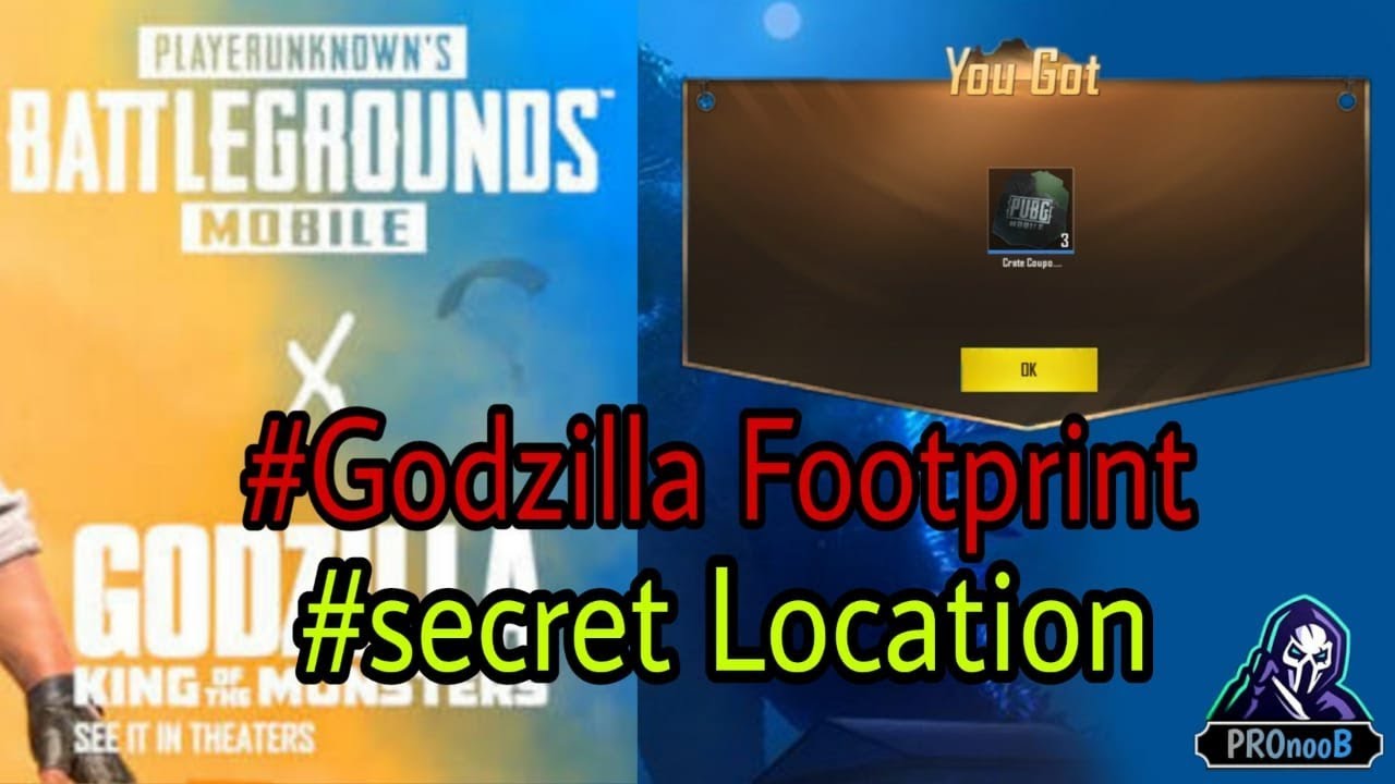 Secret location to find Godzilla Footprint and get free Coupon Scrap ...