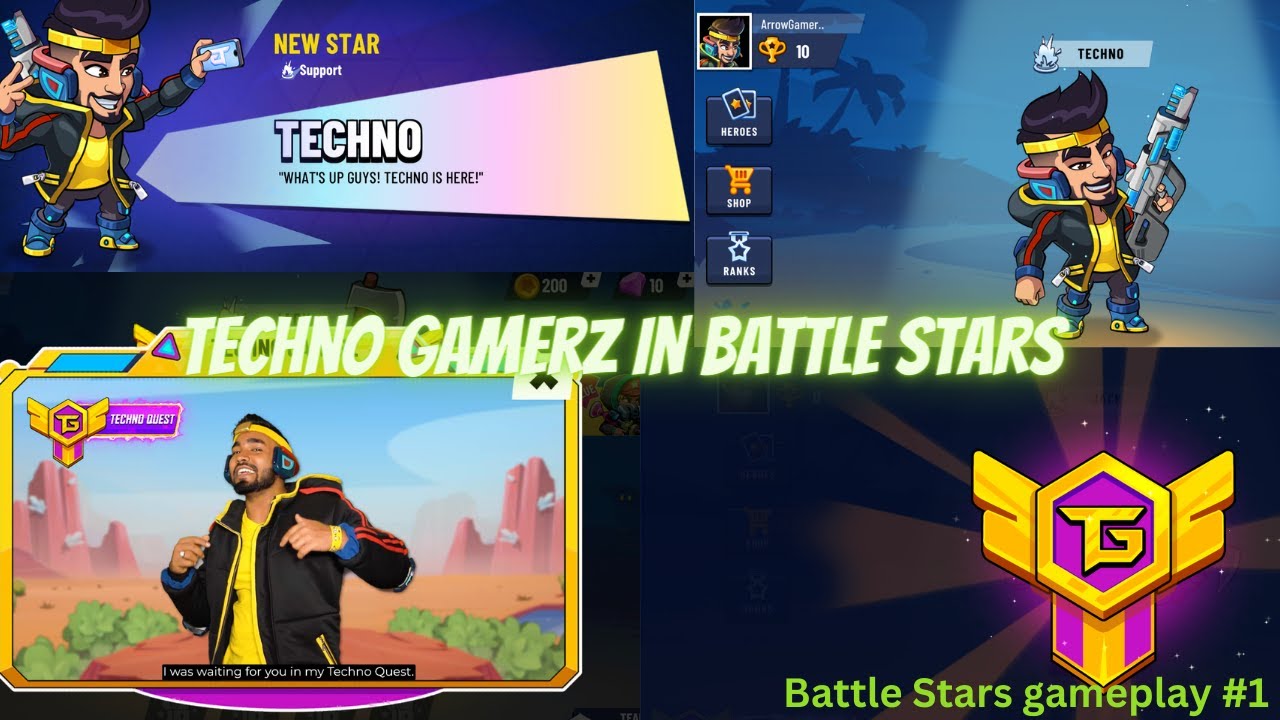Battle Stars Mobile Gameplay #1 (Hindi) #battleroyale #ujjwalgamer ...