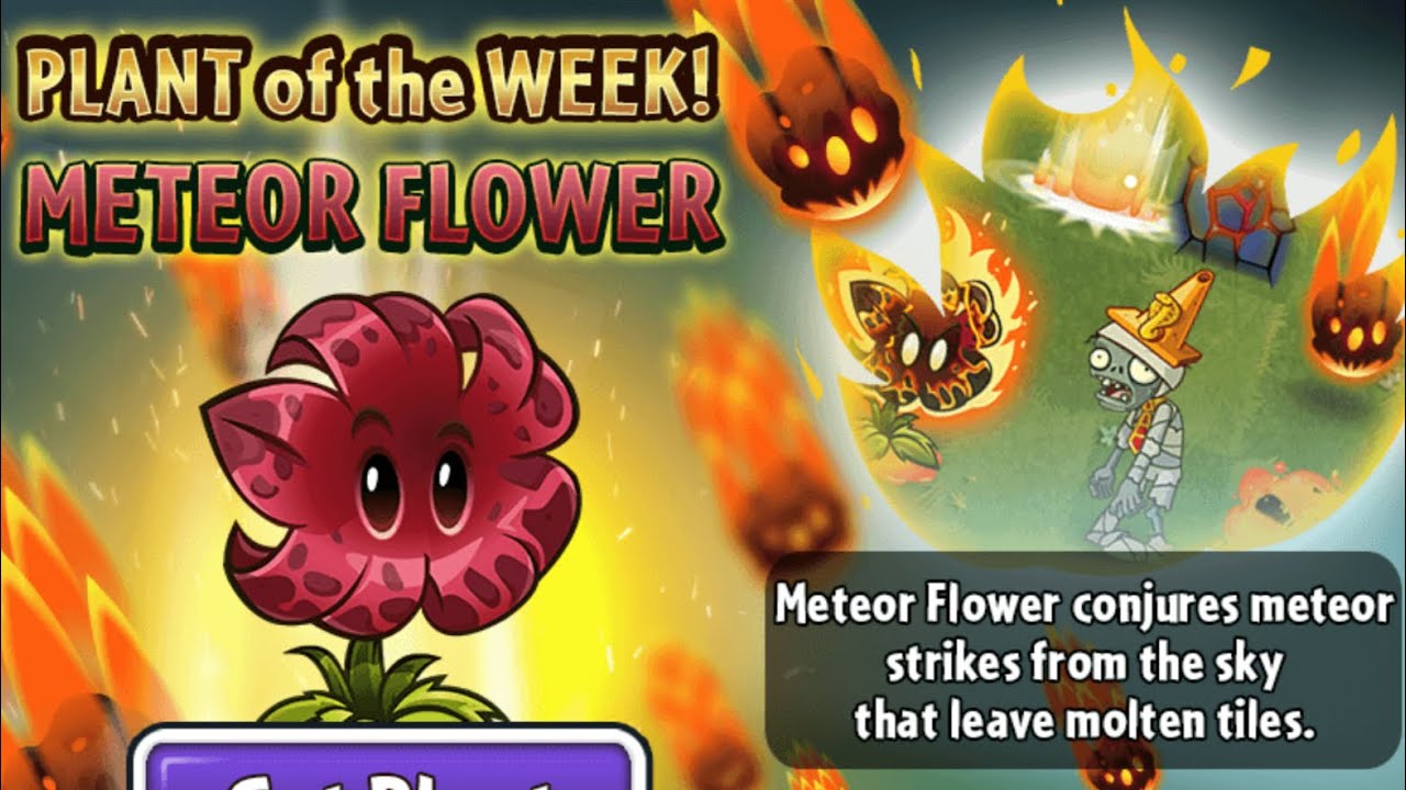 Plants vs. Zombies 2: Plant of the Week - Meteor Flower - YouTube