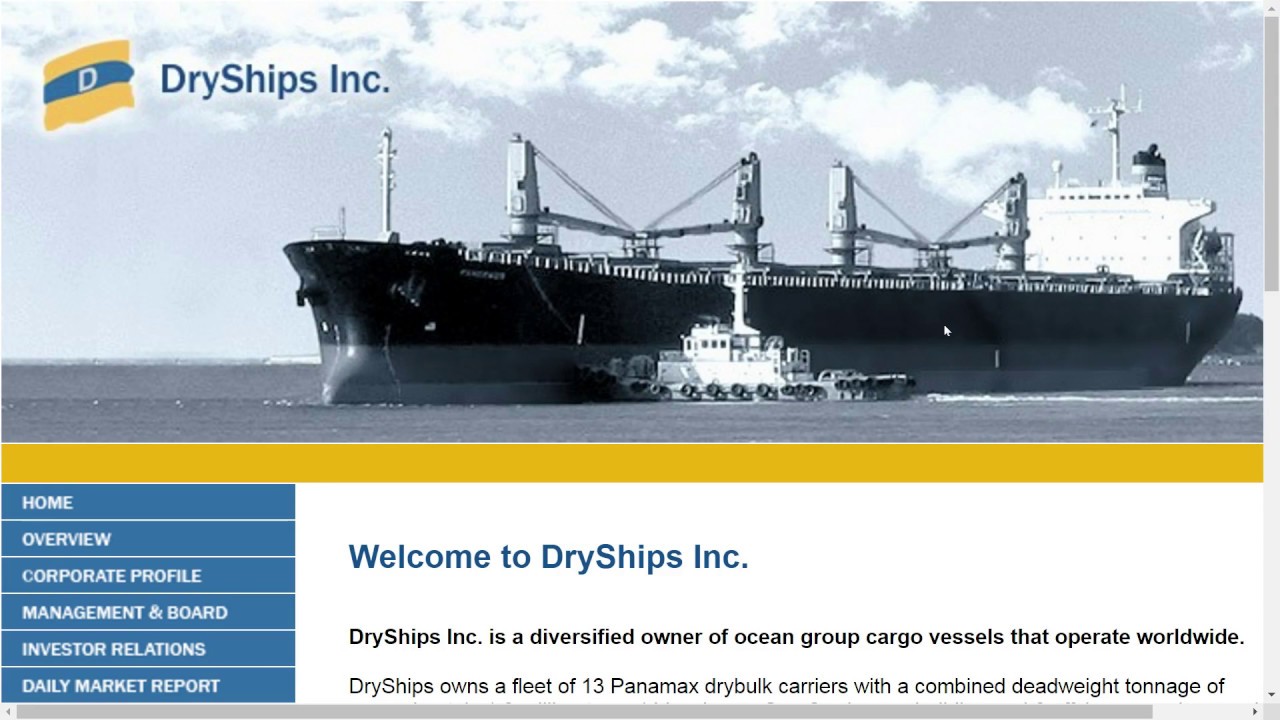 DRYS Stock News: Dryships Shipping Company Short Interest pump Kalani ...