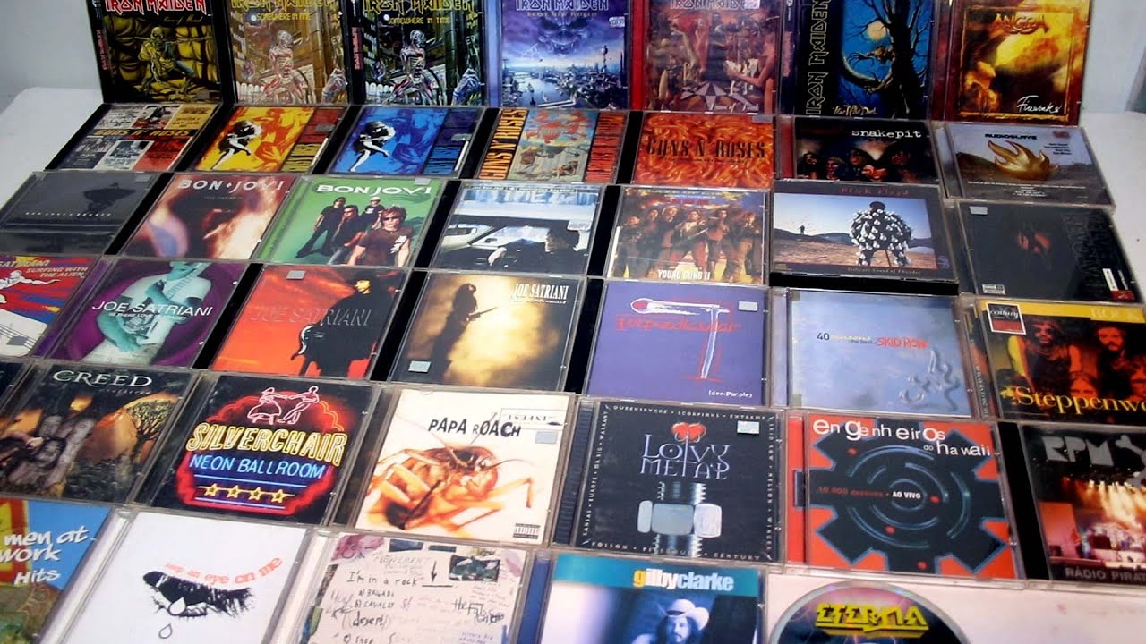 UNBOXING: MAIS DE 40 CDS DE ROCK E HEAVY METAL - YouTube